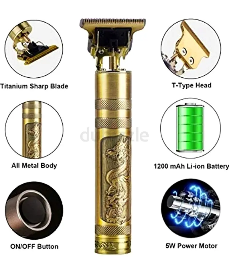 Mens Titanium T-Blade Hair Trimmer with Dragon Design | dubizzle Sharjah