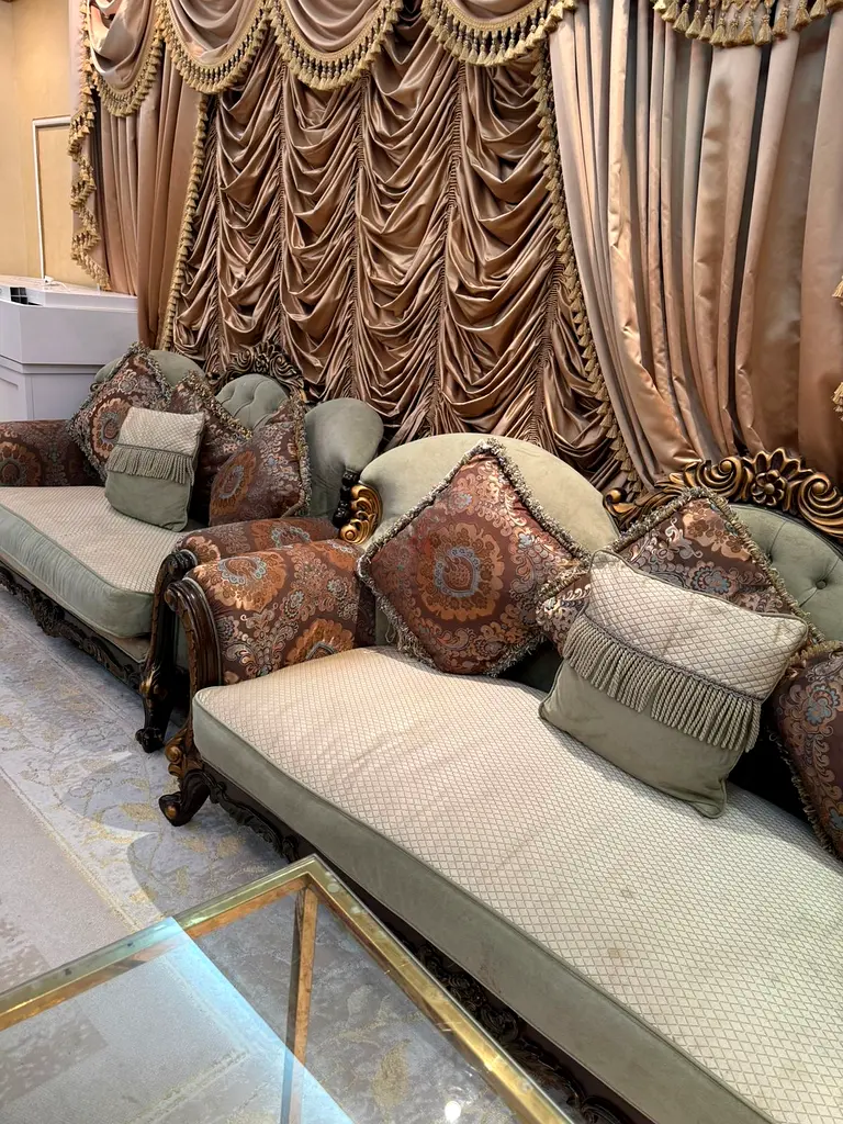Elegant Traditional Sofa with Ornate Details | dubizzle Abu Dhabi