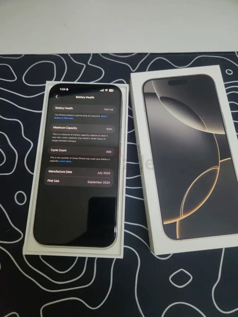 IPhone 16 Pro Max 512Gb , With Apple care plus Till Sep 2026 , with box ...