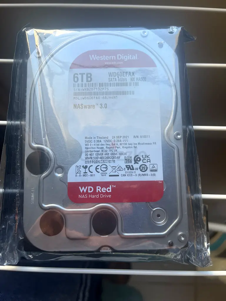 Western Digital 6TB Red NAS Hard Drive for Efficient Data Storage ...