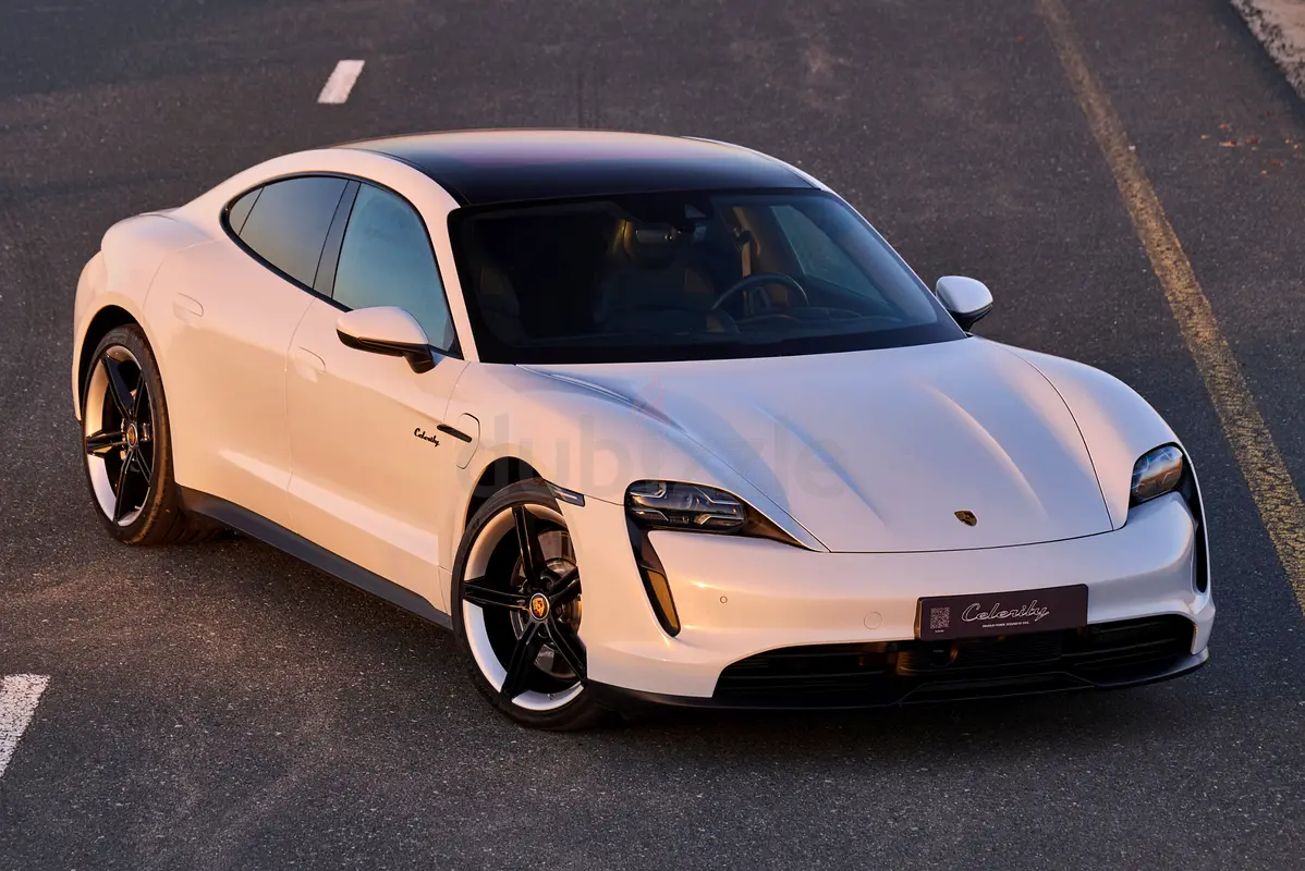 Porsche Taycan with PB+ in MISSION-E Style Carrara White Metallic PTS ...