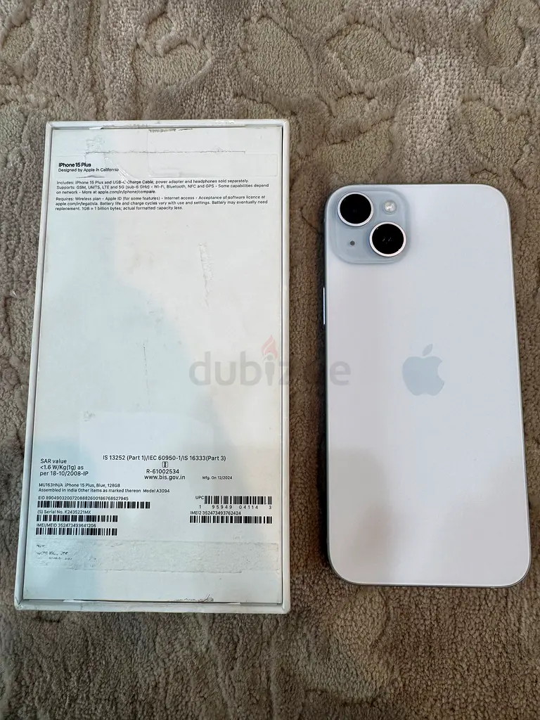 For Sale: iPhone 15 Plus 128GB - 100% Battery Health | dubizzle Abu Dhabi