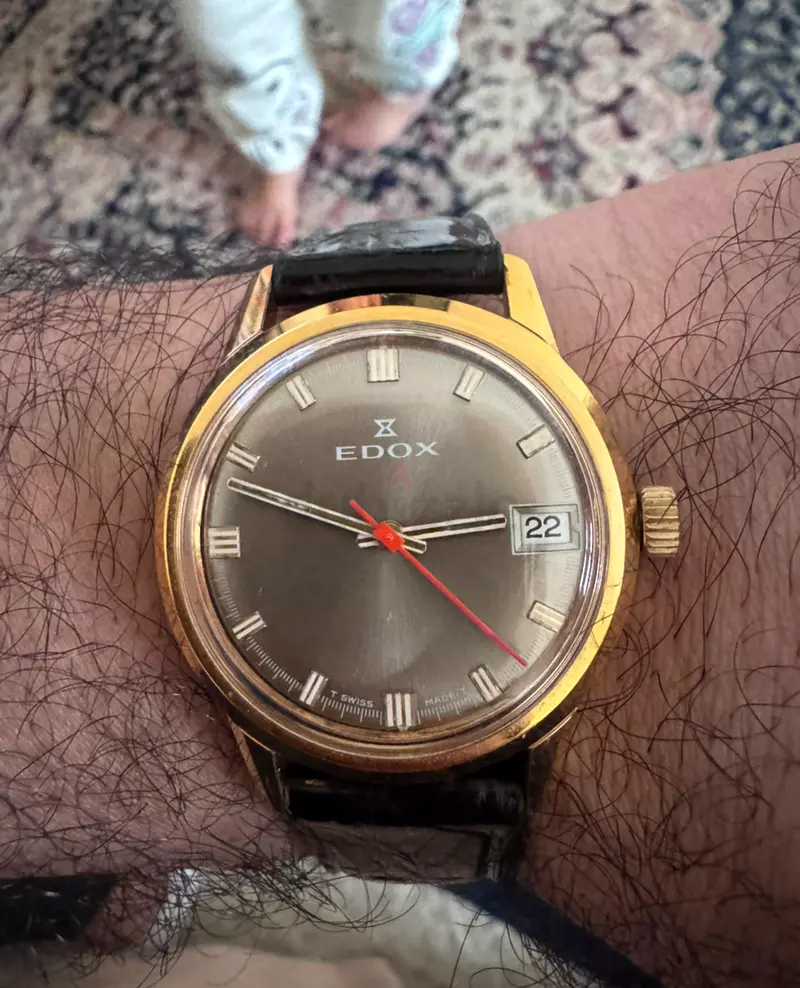 Edox Vintage hand wind Rare Micron Case | dubizzle Sharjah