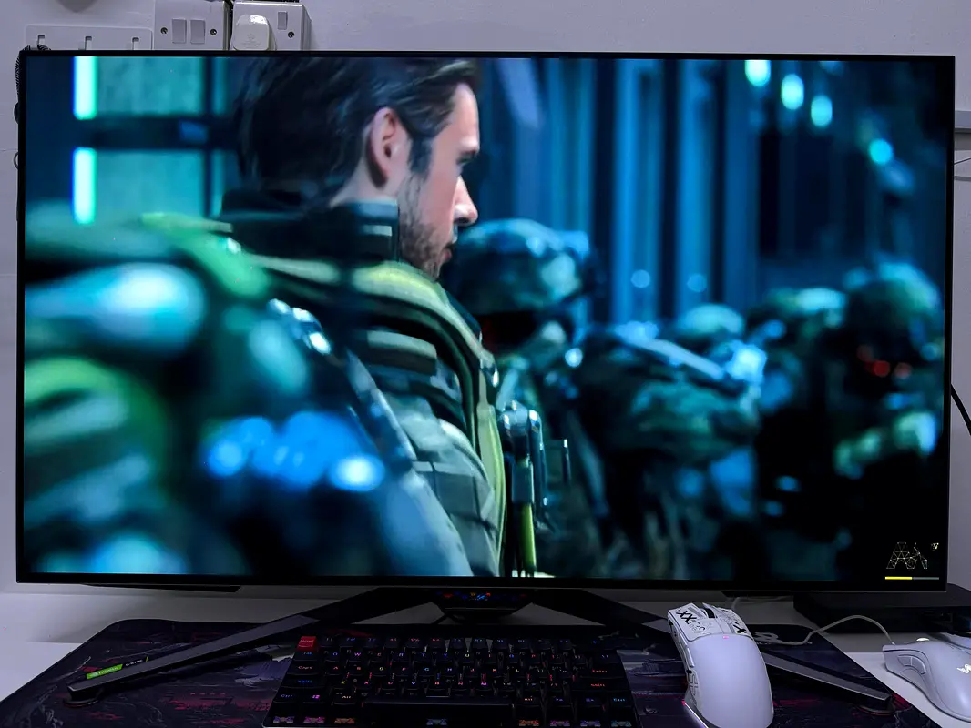 ASUS ROG Swift OLED PG42UQ is a 41.5-inch 4K OLED gaming monitor with a ...