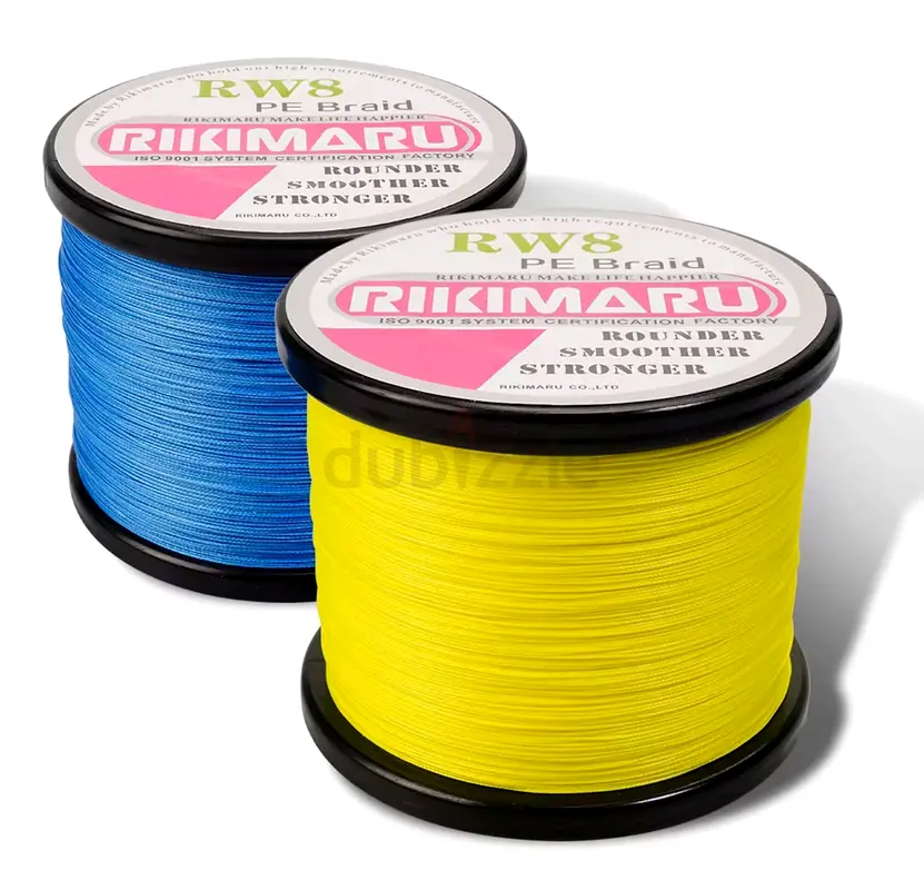 Rikimaru RW8 bride line yellow color 50LB Line number . 4# /0.35mm/50Lb ...