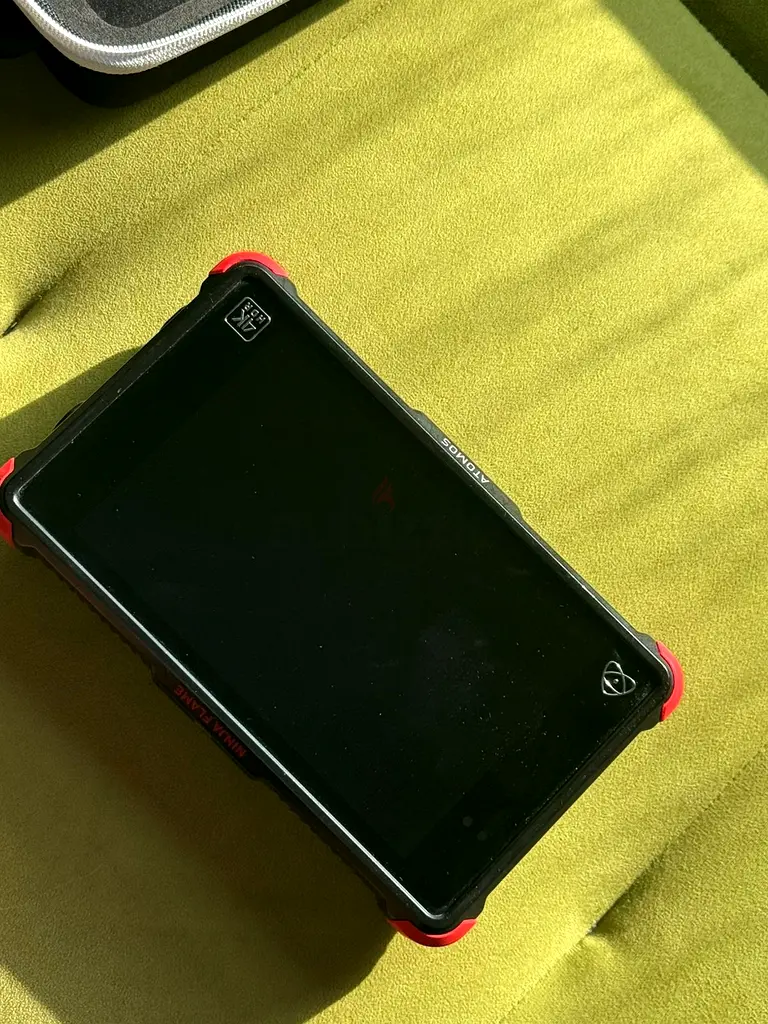 Atomos Ninja Flame with the two red M-SATA caddies | dubizzle Dubai