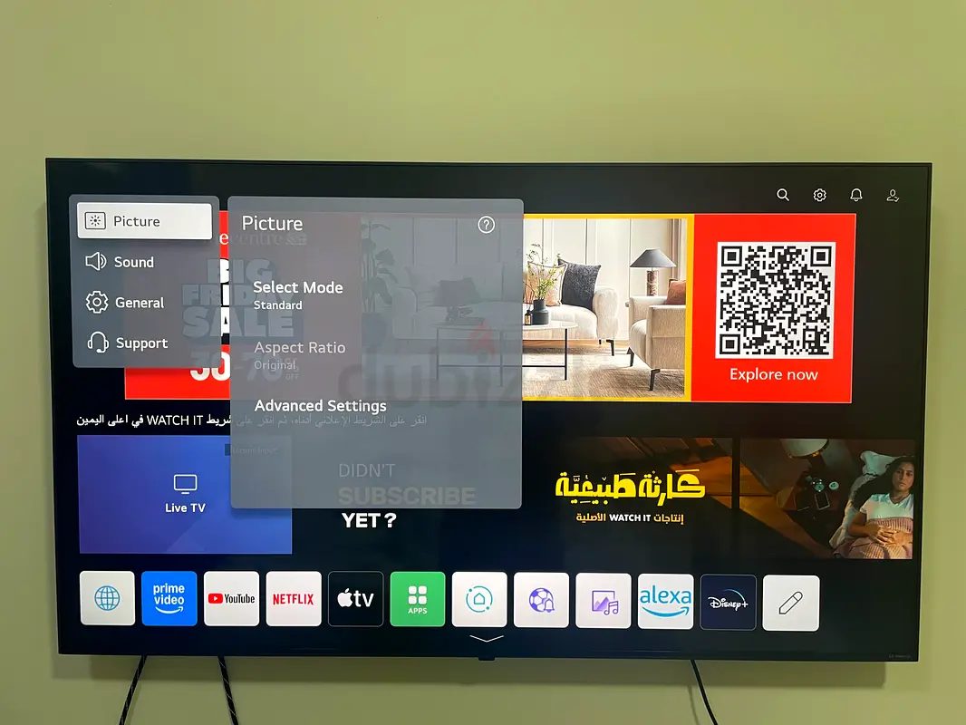 LG Nano cell 55-inch AI powered Smart TV with Streaming Apps | dubizzle ...