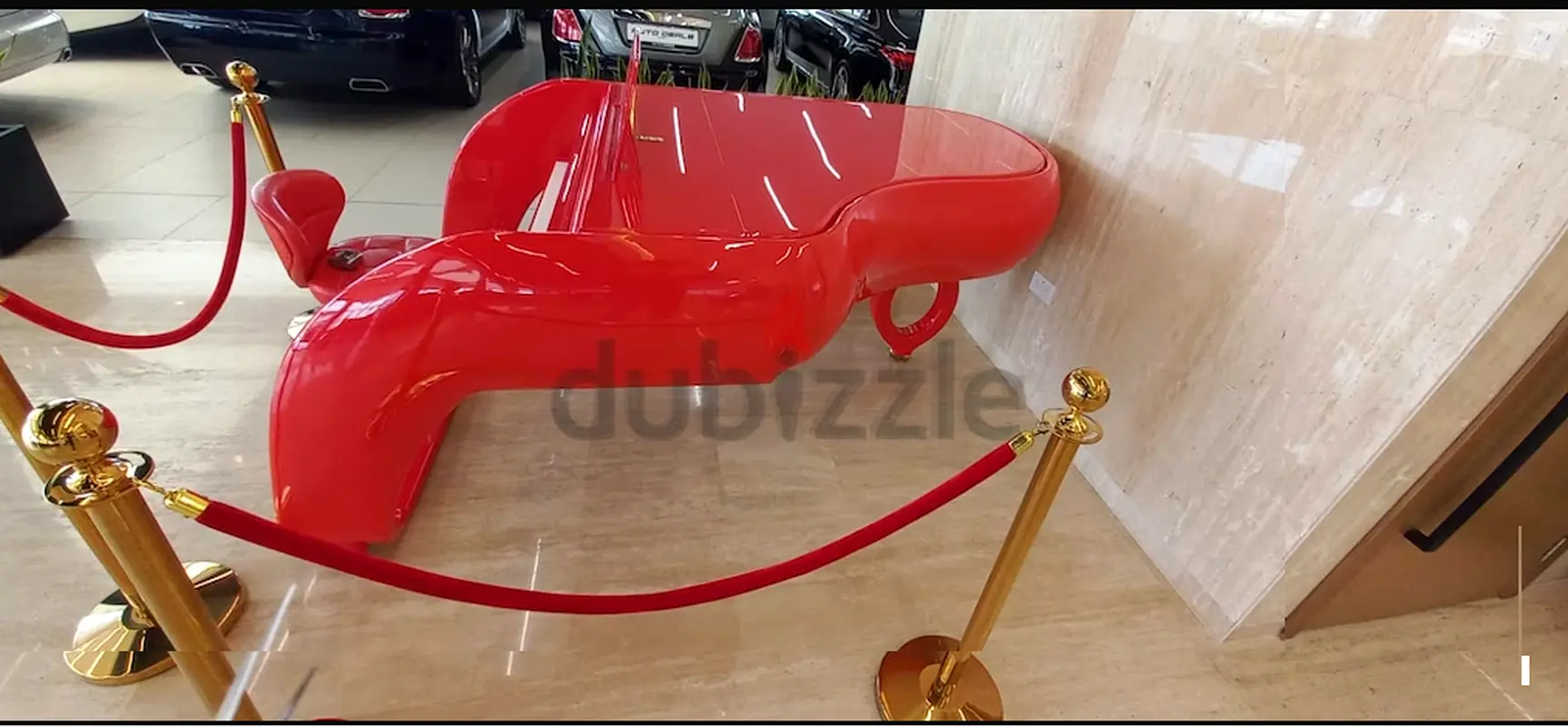 Catchy Red Acrylic Car Shape Grand Piano for Sale | dubizzle Dubai