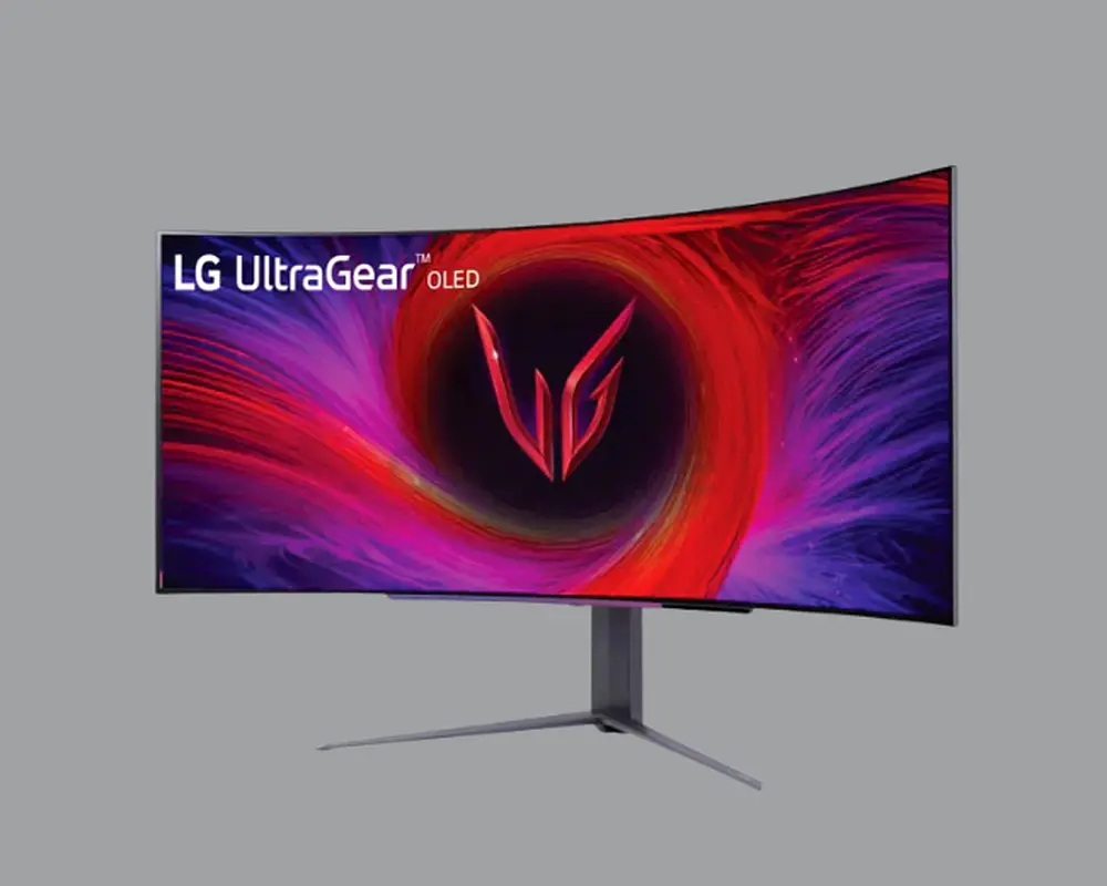LG 45 Inch UltraGear OLED WQHD 1440P 240Hz Curved Gaming Monitor 45GS96QB-B - Free Delivery All ...