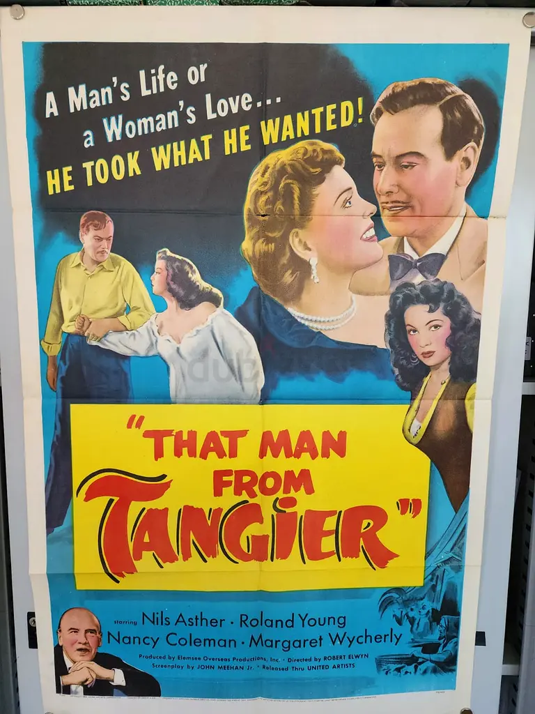 Vintage original and rare movie poster THAT MAN FROM TANGIER (1953 ...