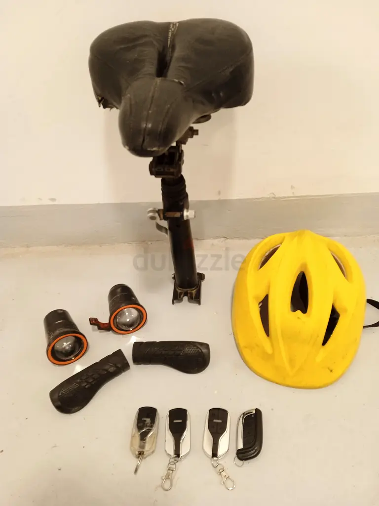 Bicycle Accessories Bundle: Helmet, Seat, and More | dubizzle UAE