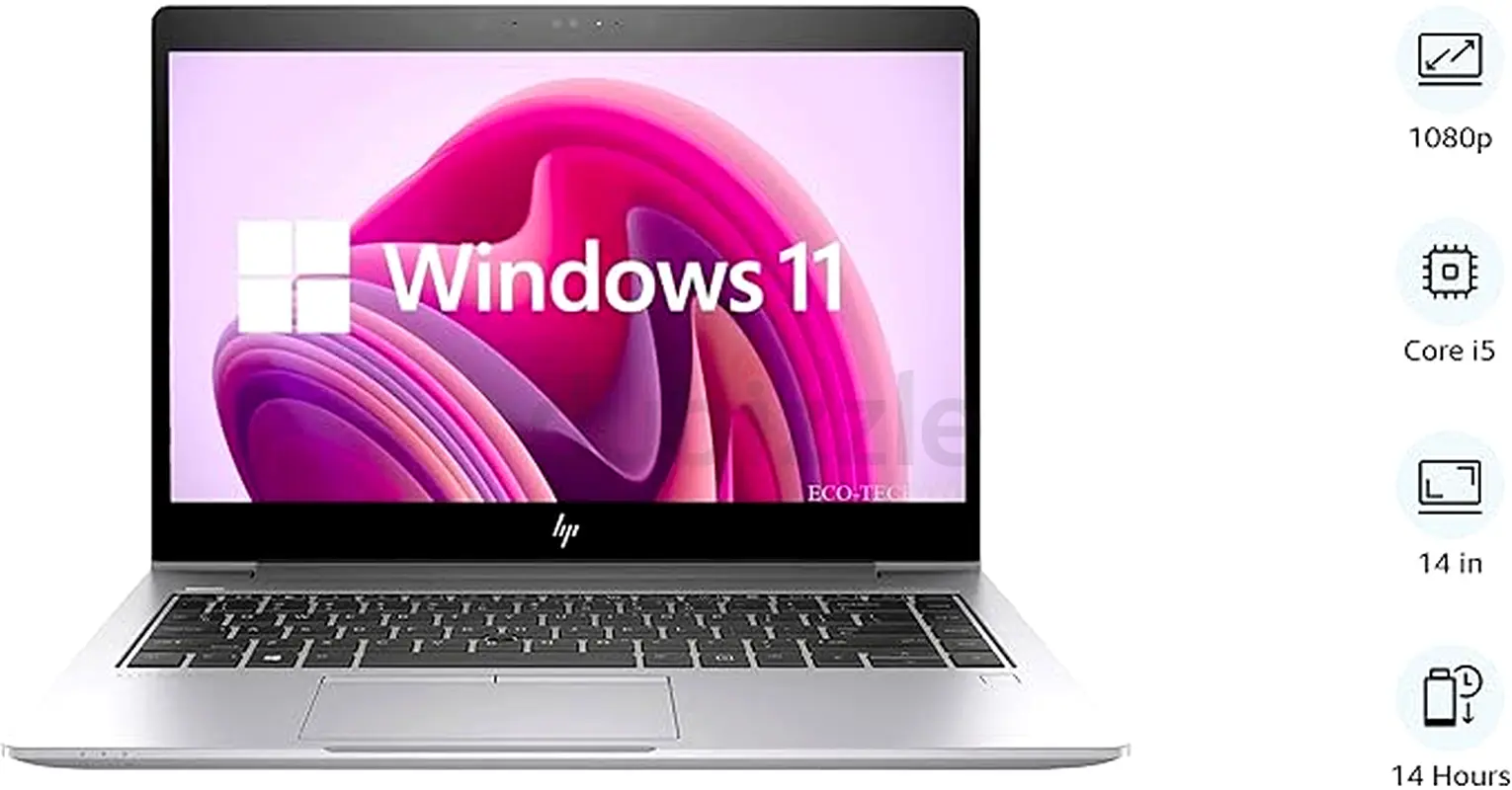 HP Elitebook 840 G5 14 FHD Business Laptop Computer, Intel Quad-Core i5 ...