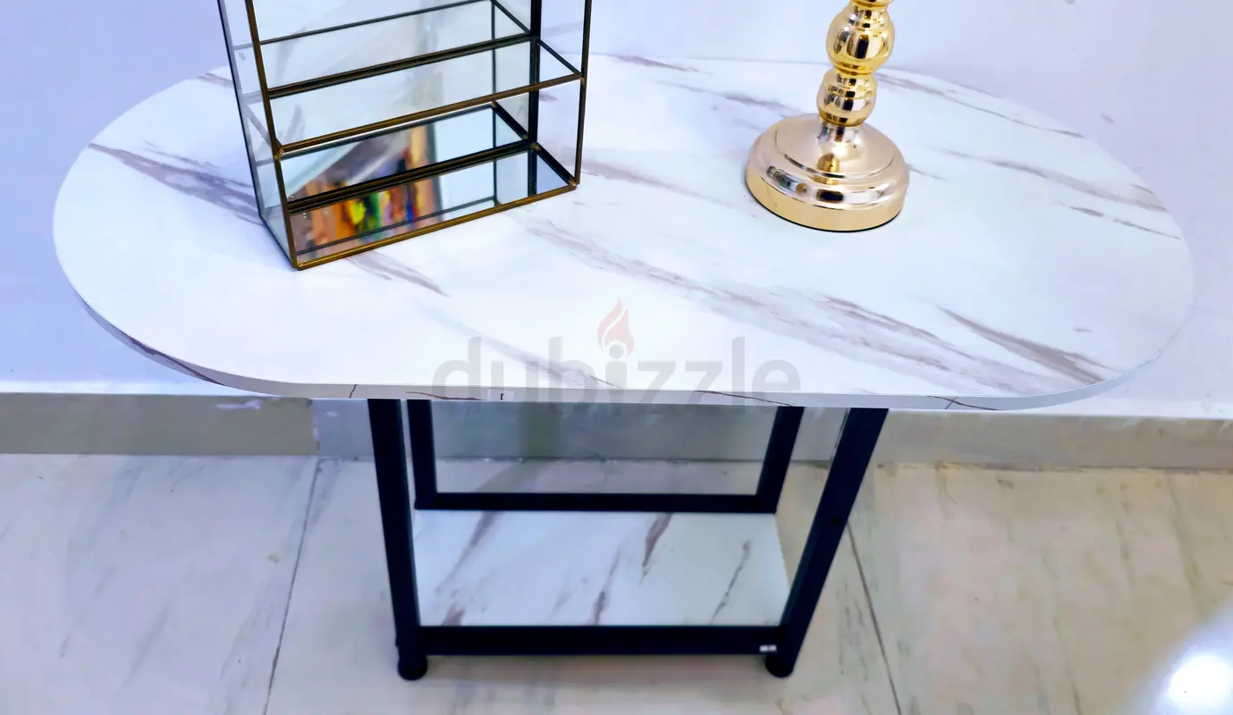 Elegant Oval Table with Marble Top | dubizzle Dubai