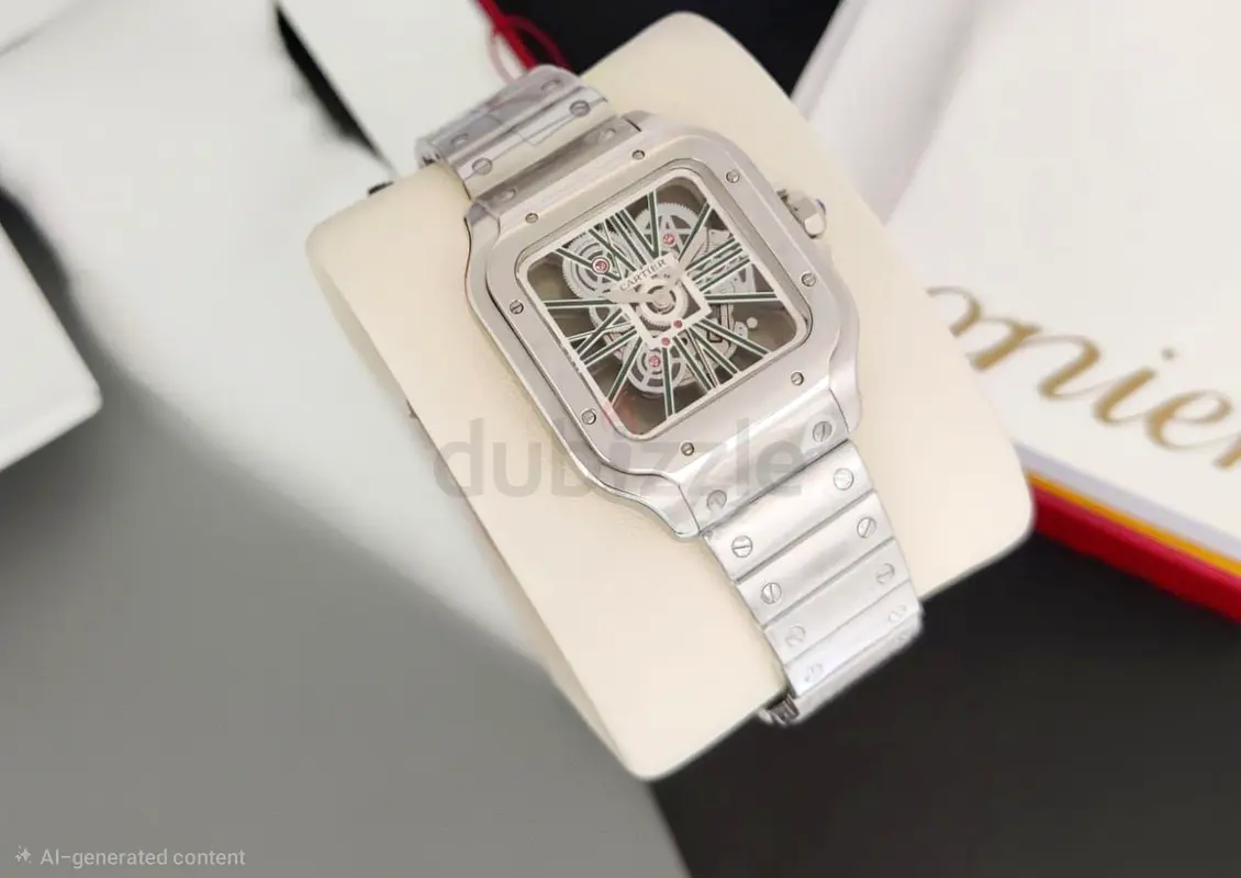 Elegant Silver Skeleton Watch | dubizzle Dubai
