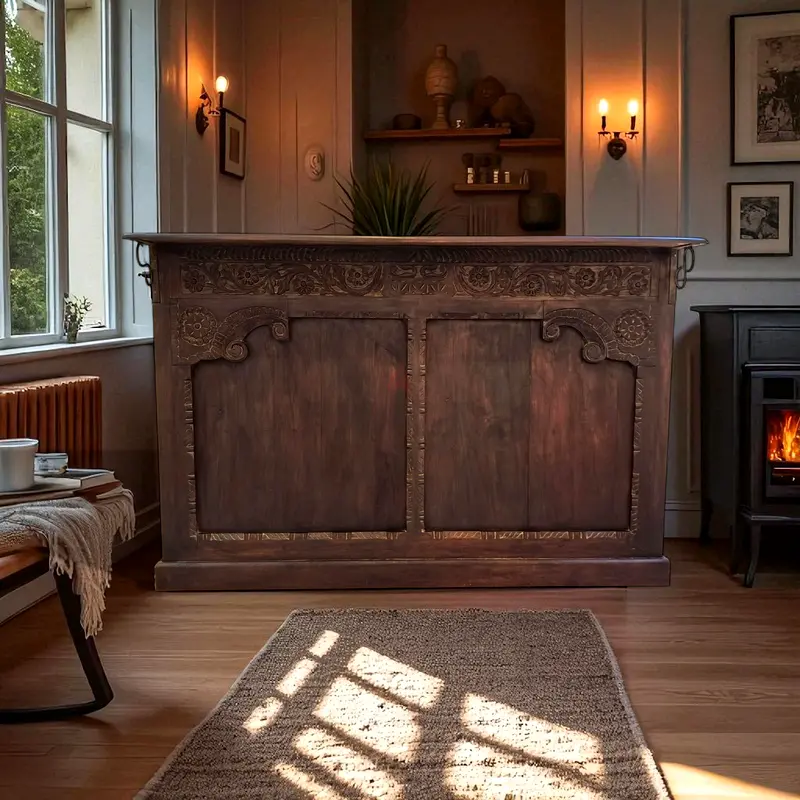 Marina home solid wood bar counter | dubizzle UAE