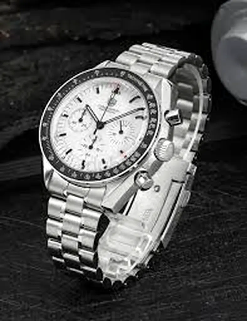 Omega Speedmaster Chronograph Albino White Super Clone Swiss Movement ...