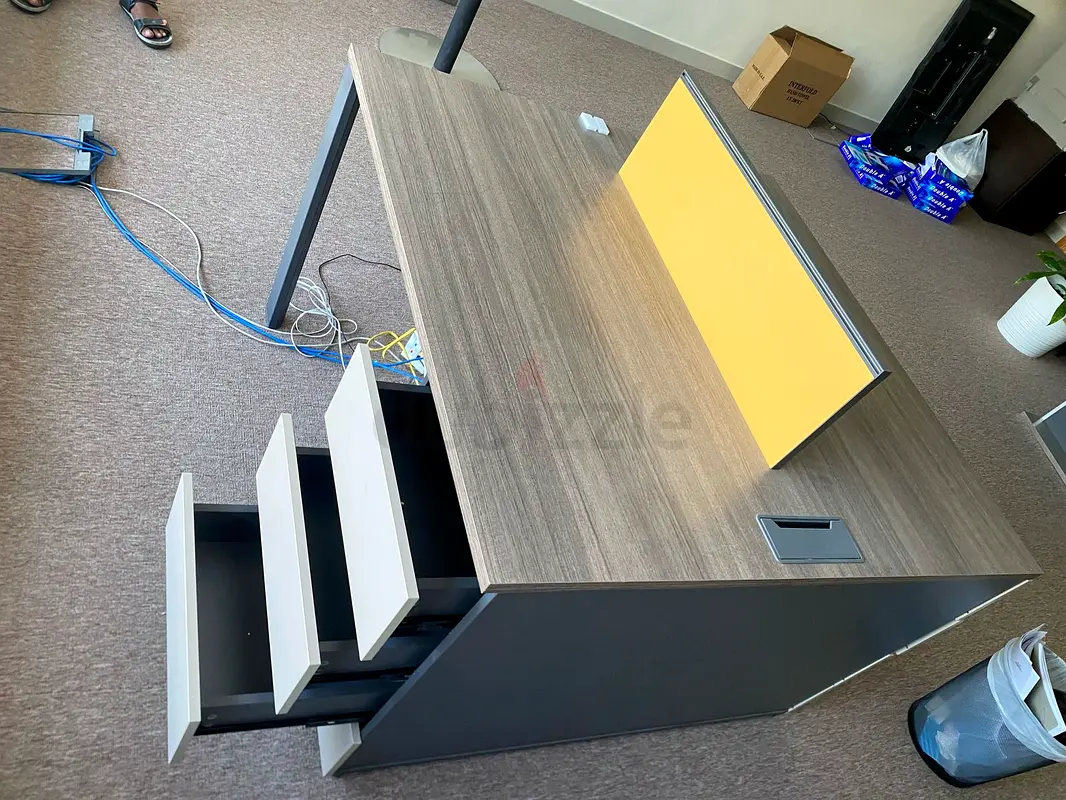 2-Person Office Workstation with four drawers | dubizzle Dubai