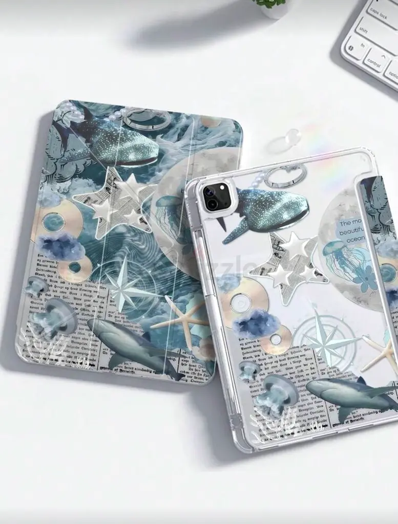 Creative Graphic Tablet Case with Ocean Design ( Multicolor|Samsung ...