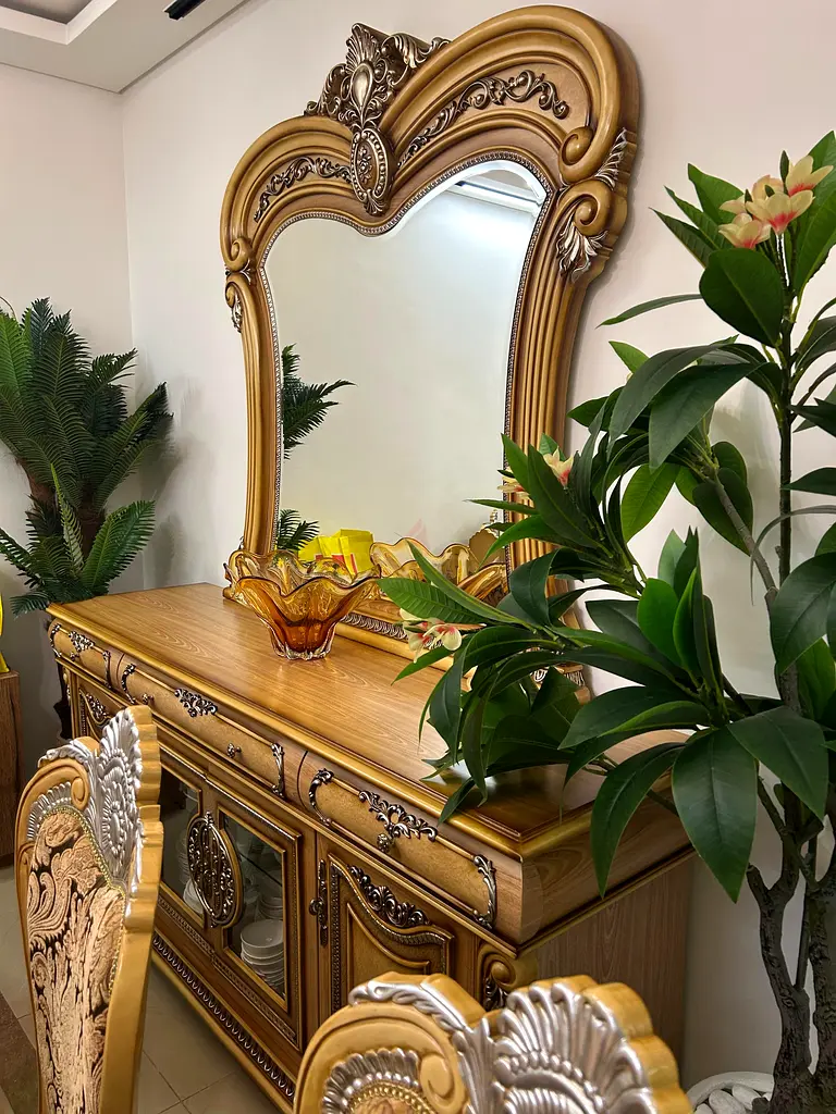 Luxury Classic Dining Set – 10 Chairs + Buffet + Console (Excellent ...