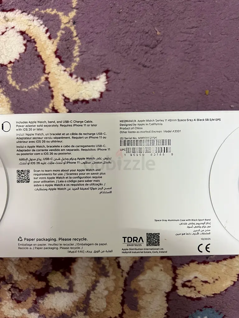 Apple Watch Series 11 42mm Space Gray All Black GPS | dubizzle Abu Dhabi