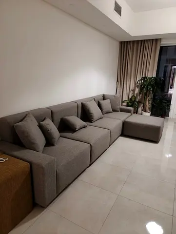 Classifieds: Modern L-Shaped Sofa Soft Fabric | dubizzle Abu Dhabi