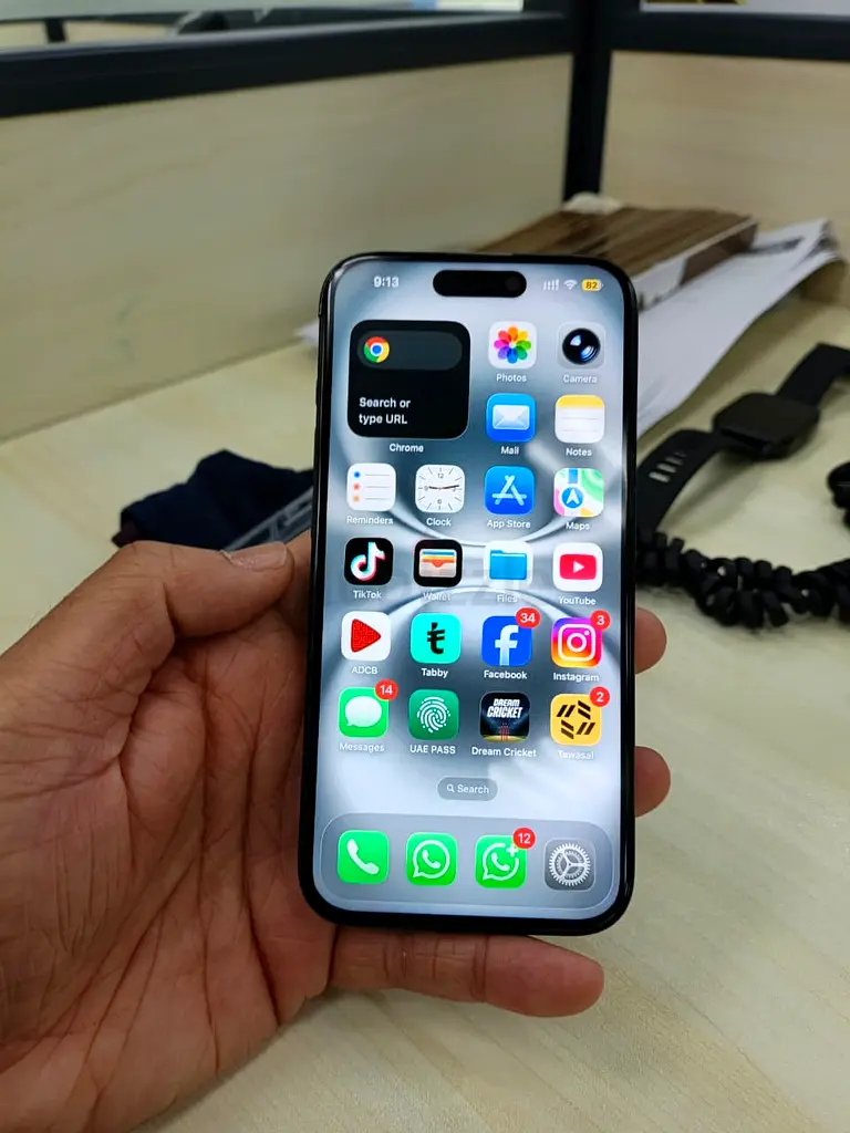 Apple 15 pro blue 128 gb battery 88 Display changed but face id working ...