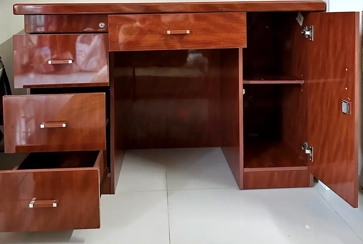 Wooden Study Table with Storage | dubizzle Dubai
