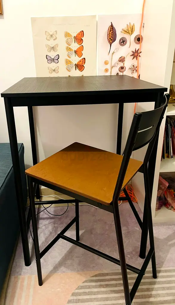 Compact High Table Set with Chair for Small Spaces | dubizzle Abu Dhabi