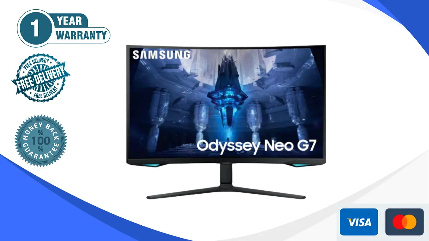 Samsung 32 inches G75NB Neo Odyssey G7 4K 165Hz Curved Gaming Monitor ...