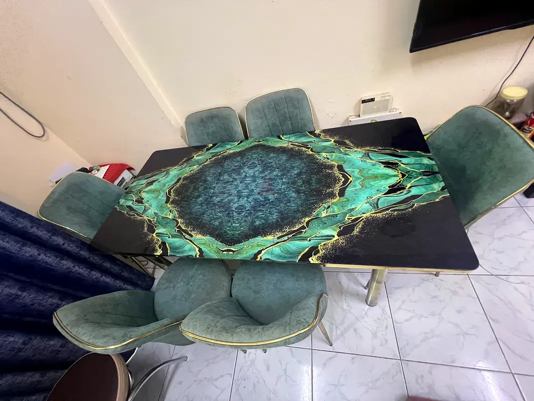 Dinning table + 6 chairs | dubizzle Sharjah
