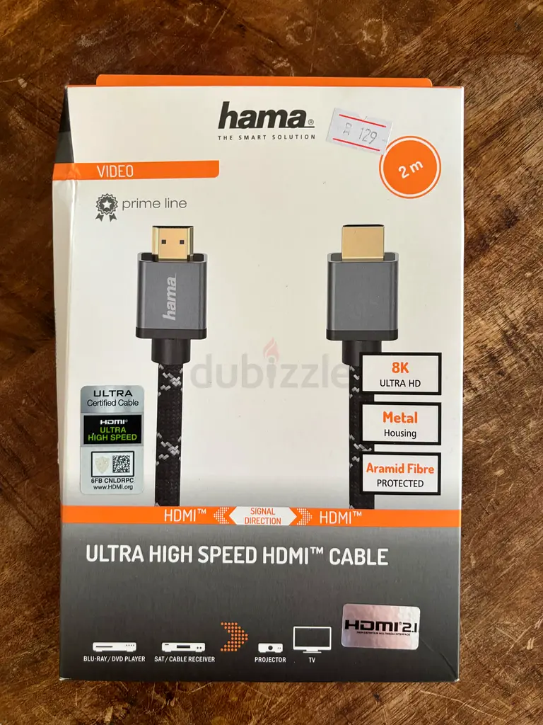 Hama Ultra High Speed HDMI 2.1 Cable – 8K, 2m (New) | dubizzle Dubai