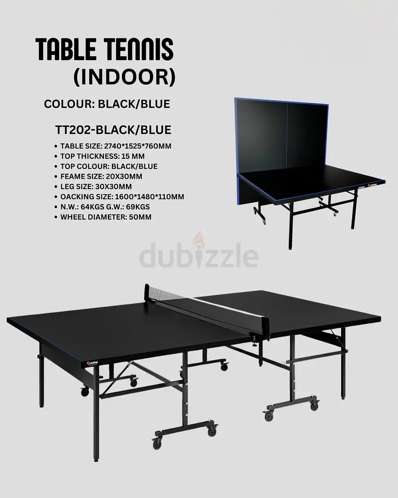 High-Quality Indoor Table Tennis Table for Sale | dubizzle Abu Dhabi