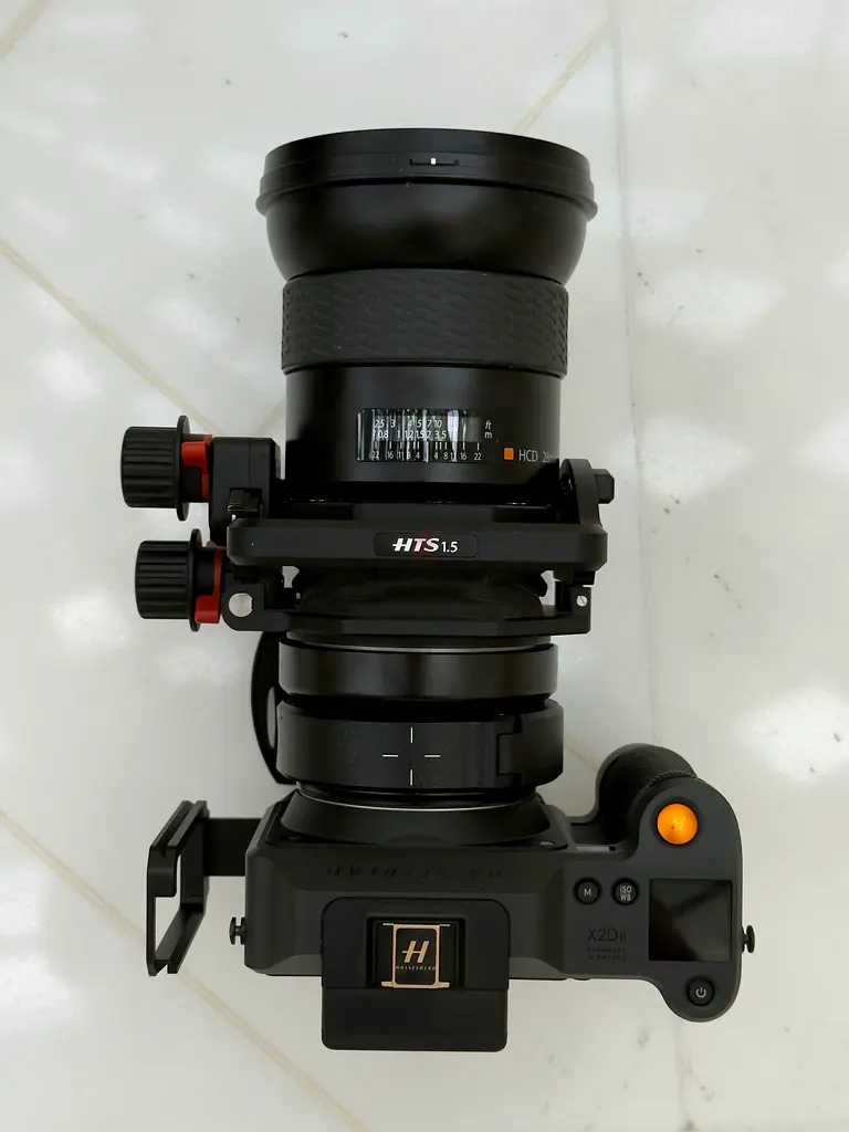 High-Precision Hasselblad tilt module with HC28 mm Lens orange dot and ...