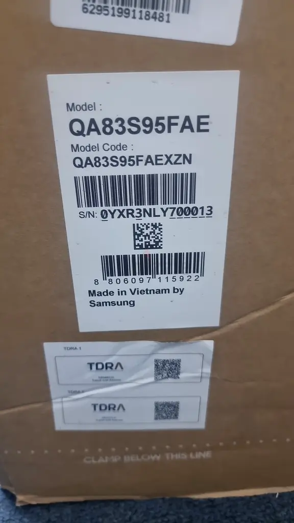 Samsung 83 Inch OLED TV, S95F, 4K, NQ4 AI Gen3 Processor, Glare Free ...