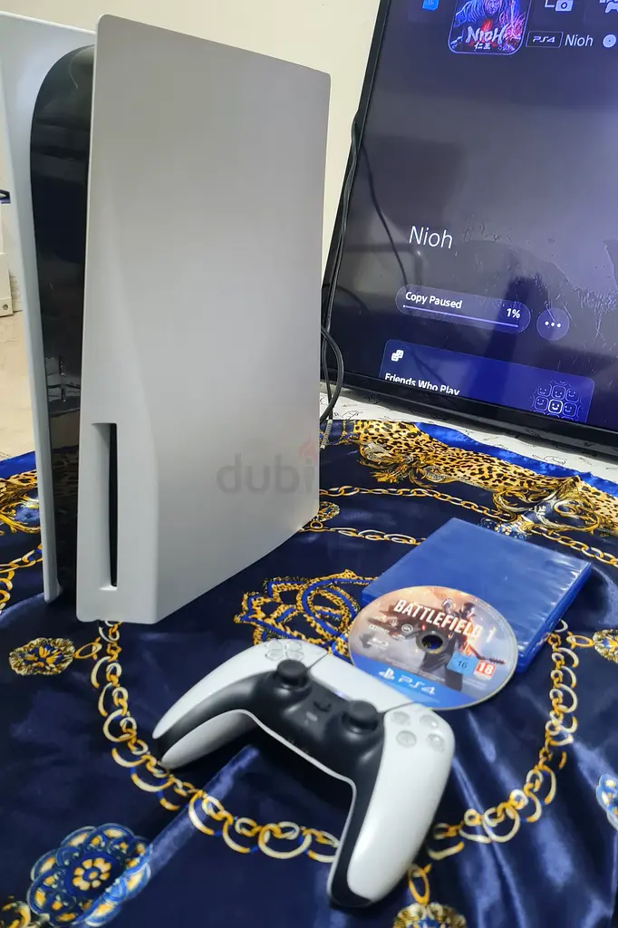 PlayStation 5 Disk Edition with original controller and Battlefield ...