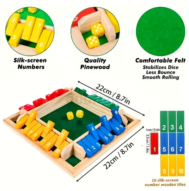 Wooden Dice Game for 2-4 Players AED 40 | dubizzle Ajman