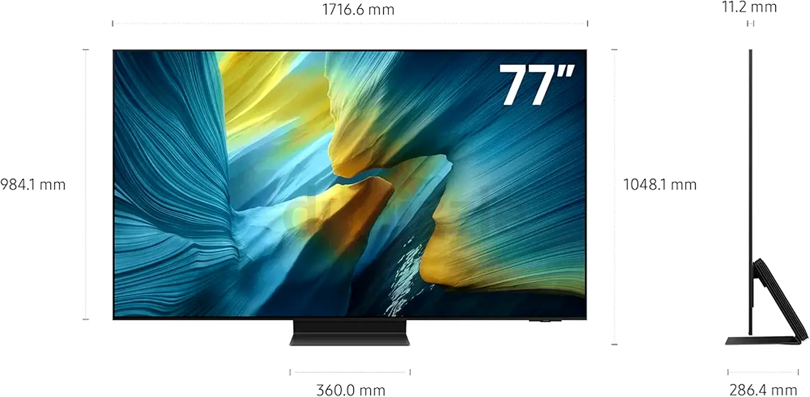 Samsung 77 Inch OLED TV, S95F, 4K, NQ4 AI Gen3 Processor, Glare Free ...