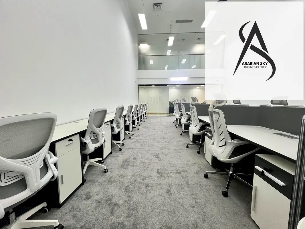 Office: Corporate Offices with Elegant Reception & Lounge Area | Near ...