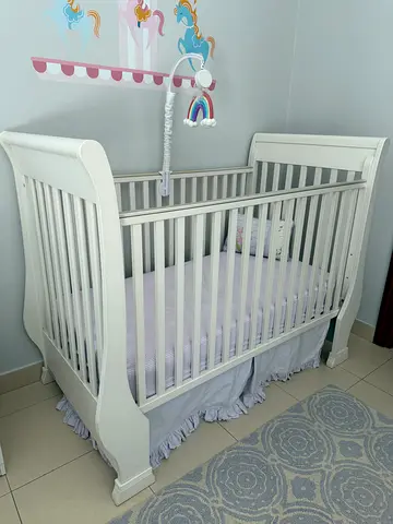 Classifieds: Pottery Barn White Wooden Baby Crib in Good Condition ...