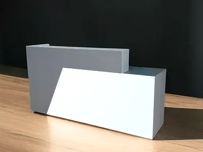Classifieds: Geometric Modern Reception Desk | dubizzle Dubai