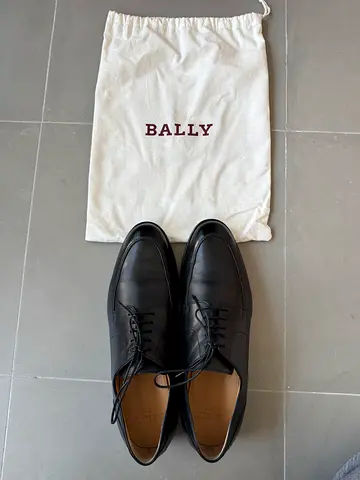Classifieds: Bally Black Leather Derby Shoes - Size EU 44.5 | dubizzle ...