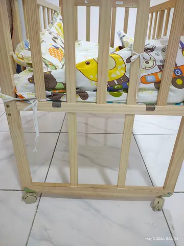 Classifieds: Solid Wooden Baby Crib / Cot - Natural Finish (Used ...