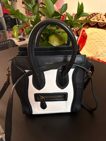 Classifieds: Céline Luggage Nano (Bicolor Black Cream) | dubizzle Dubai