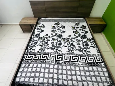 Classifieds: Furniture - King size bed with side tables | dubizzle Sharjah
