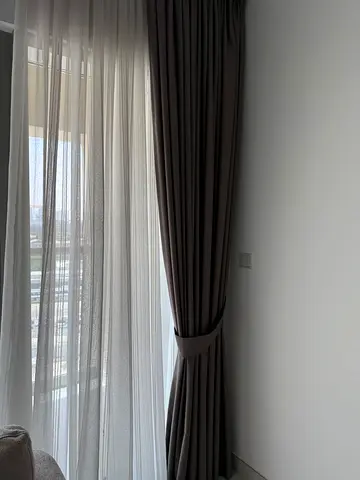 Classifieds: Premium Grey Blackout White Sheer Curtain Set | Excellent ...