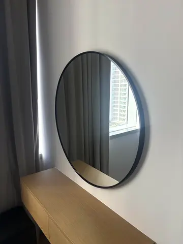 Classifieds: Round Black Framed Wall Mirror - Modern Minimalist (Good ...