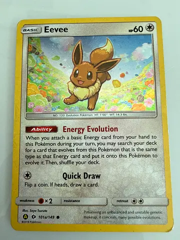 Classifieds: Pokémon Eevee Collectible Trading Card - Holo Foil (Rare ...