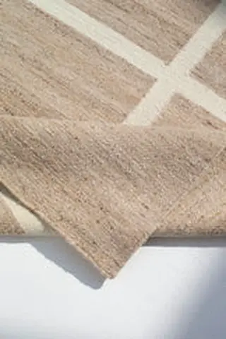 Classifieds: Light beige modern area rug with geometric lines - good ...