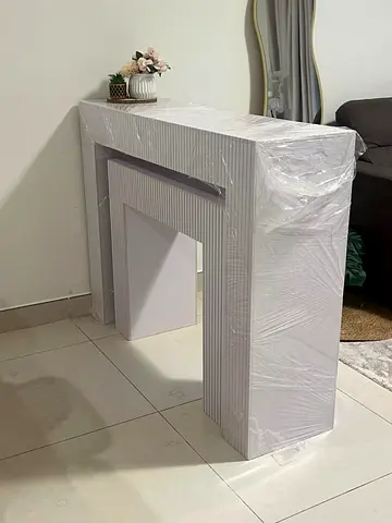 Classifieds: 2 numbers Modern White Fluted Console Table Set for events ...