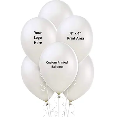 Classifieds: White Custom Printed Balloons - Pack for Events Promotions ...